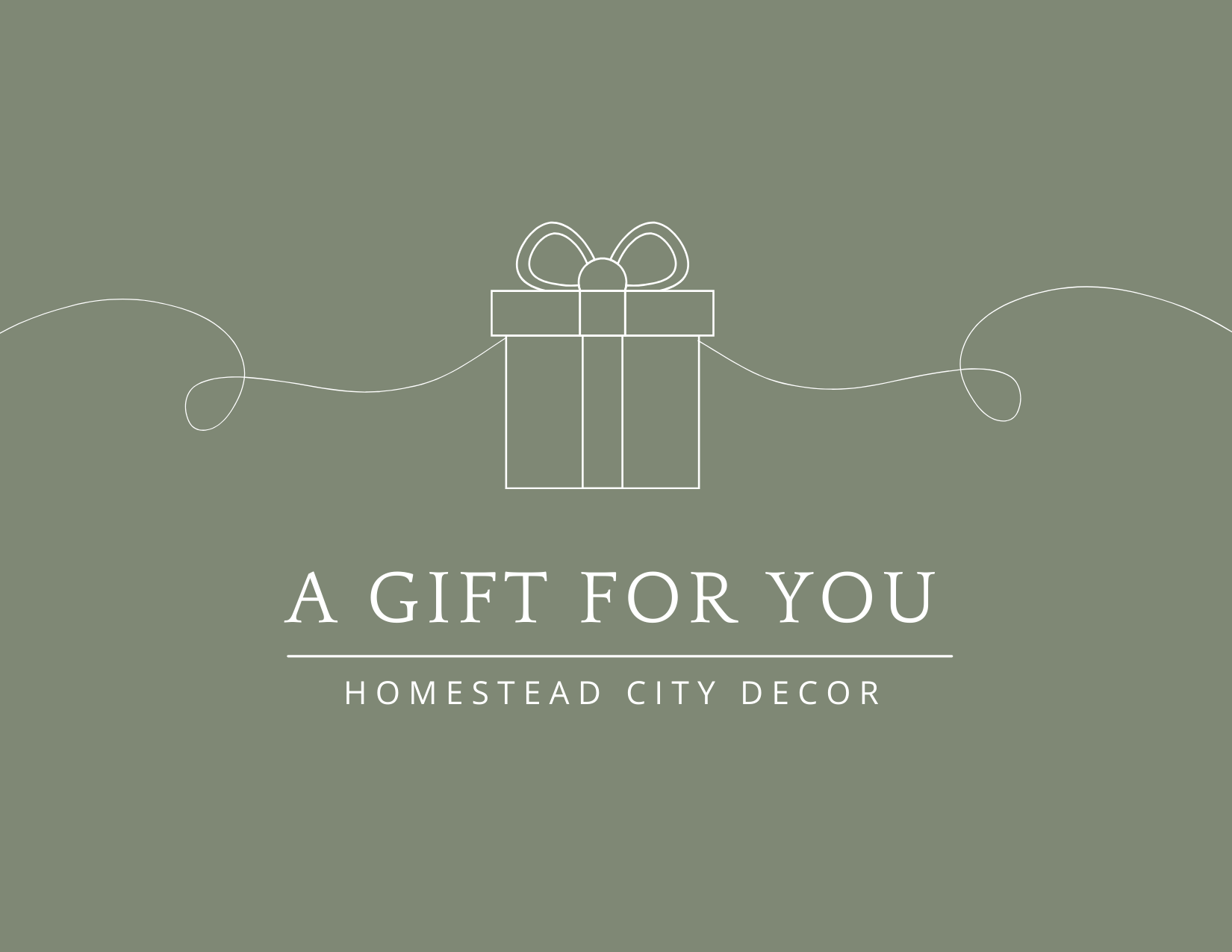 Homestead City Decor Gift Card