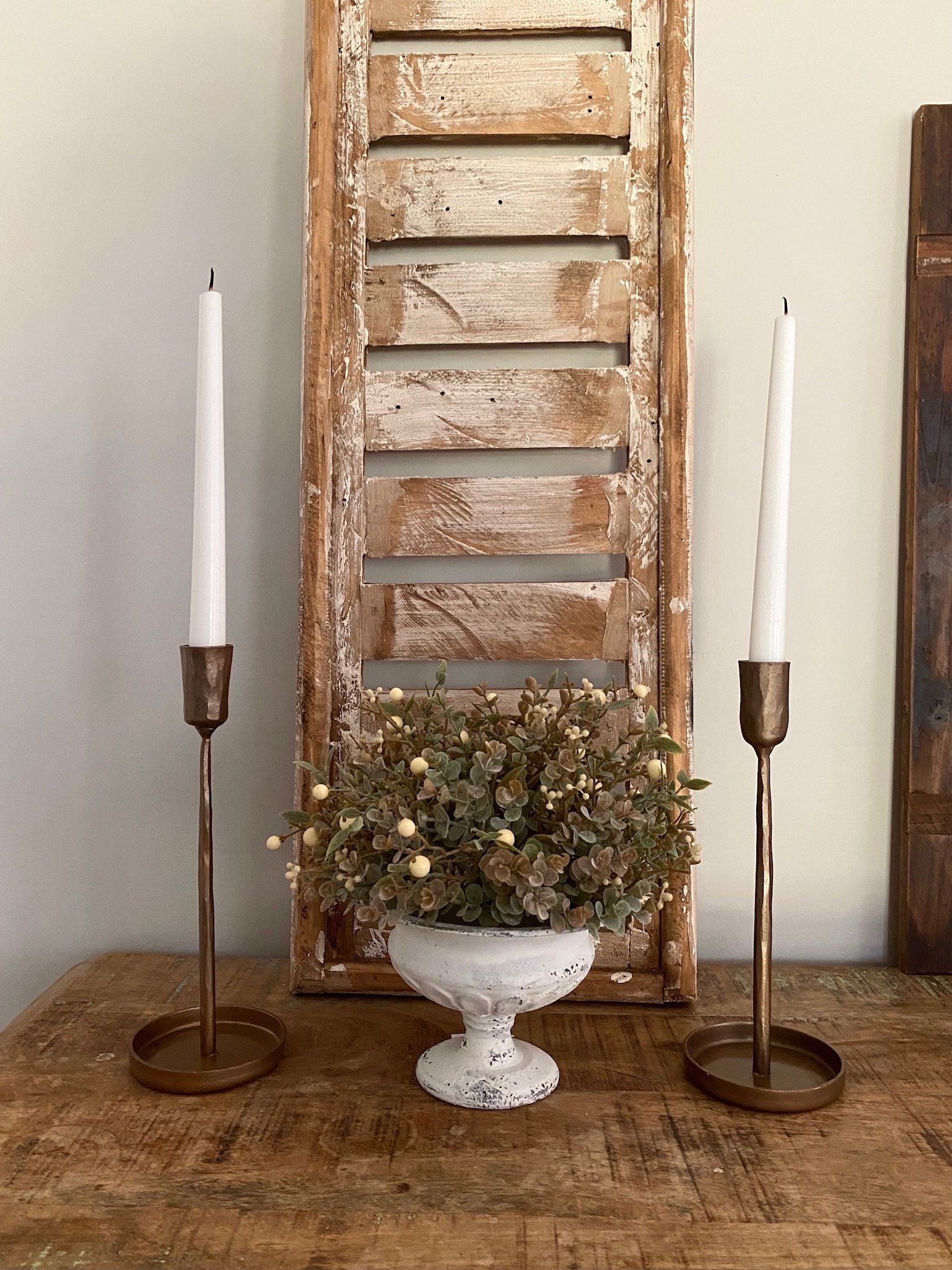 Antique Brass Candle Holder – Homestead City Decor